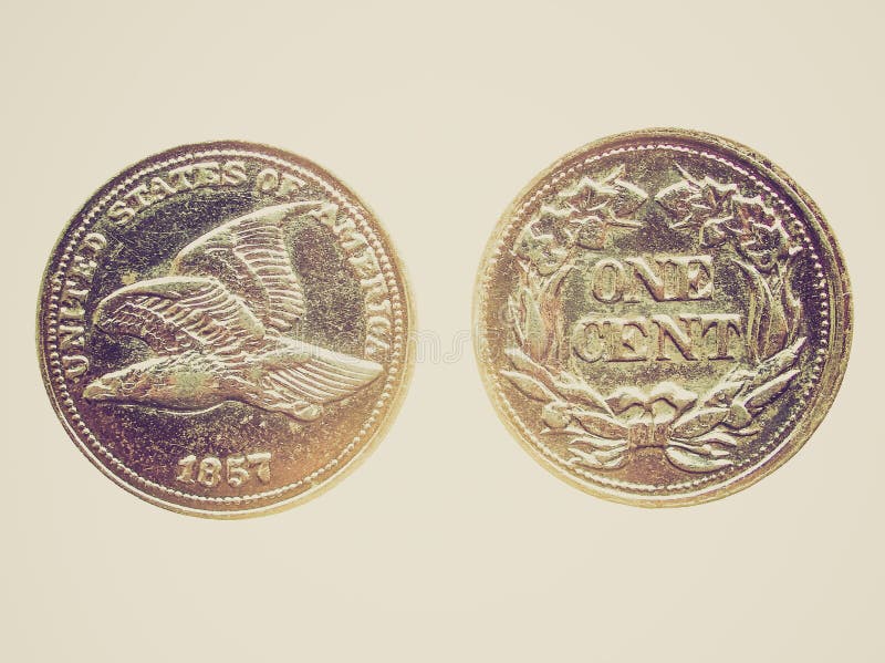 Retro look Coin isolated stock photo. Image of close - 40740008