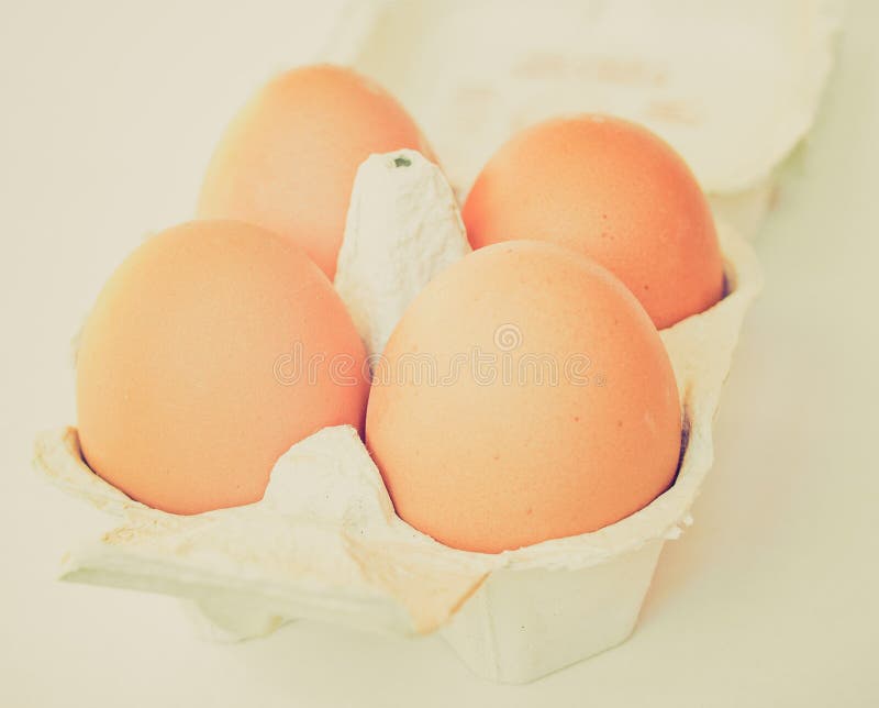 Retro look Eggs picture stock image. Image of dozen, agriculture - 40762563