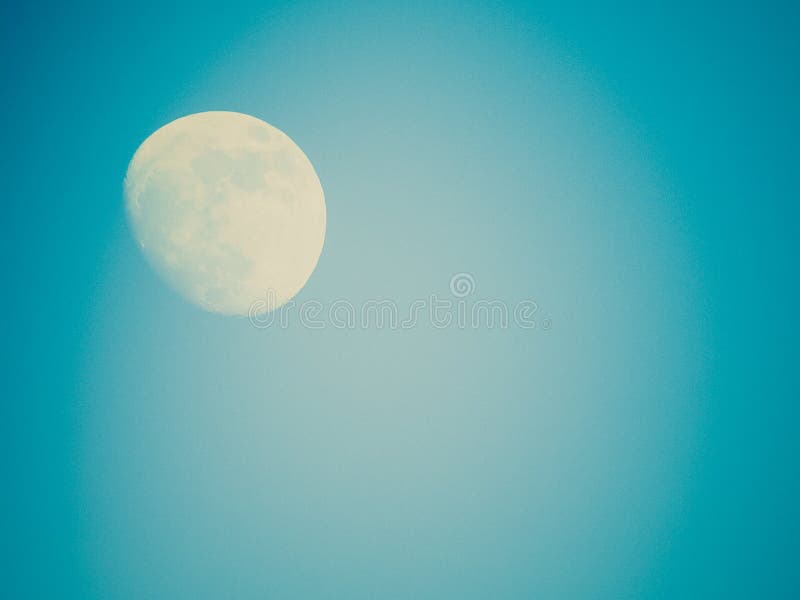 Retro look Full moon stock photo. Image of grunge, moon - 40740090