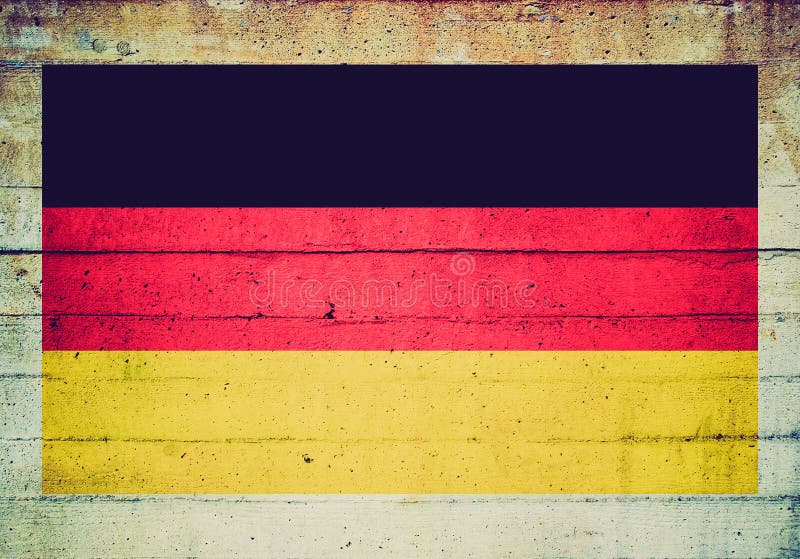 Retro look German flag stock photo. Image of background - 36171376