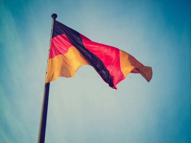 Retro look German flag stock photo. Image of europe, retro - 40762500