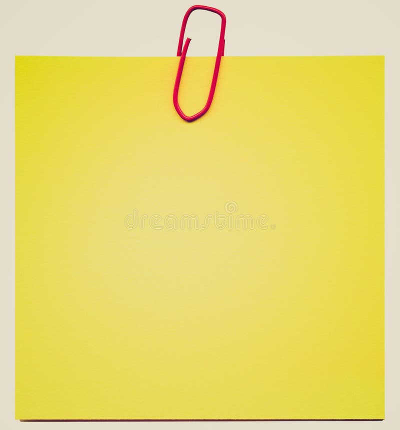 Retro look Postit stock image. Image of notepad, blank - 40763995