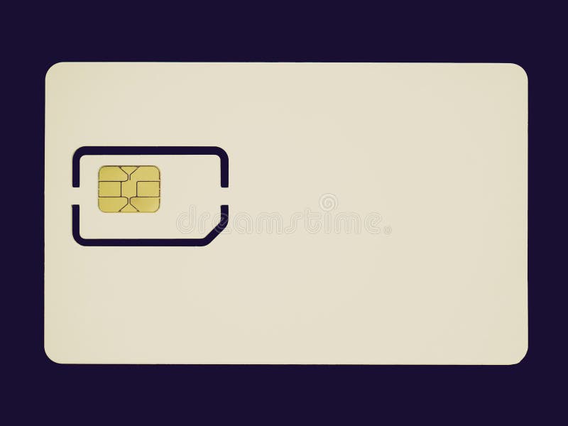 Retro look Sim card stock photo. Image of prepaid, technology - 40247986
