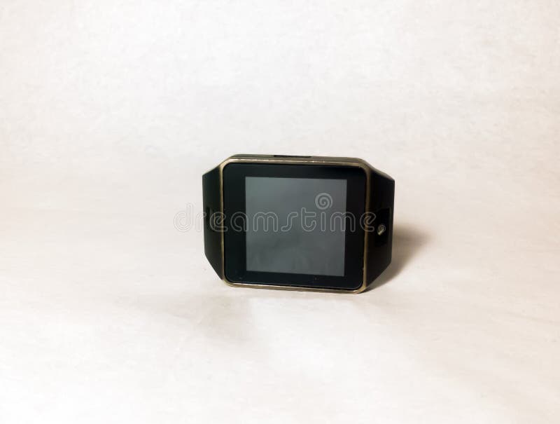Retro Looking Display Device on White Textured Background Stock Image ...