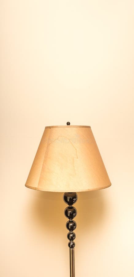 Retro Looking Lamp with Stand and Lamp Shade Stock Image - Image of ...