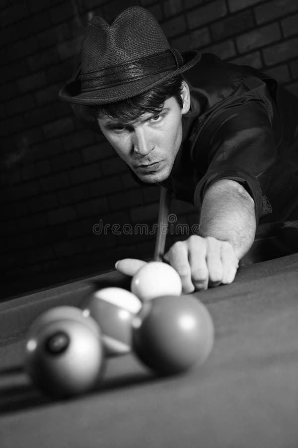 Ready to play billiards. stock image. Image of billiards - 17431691