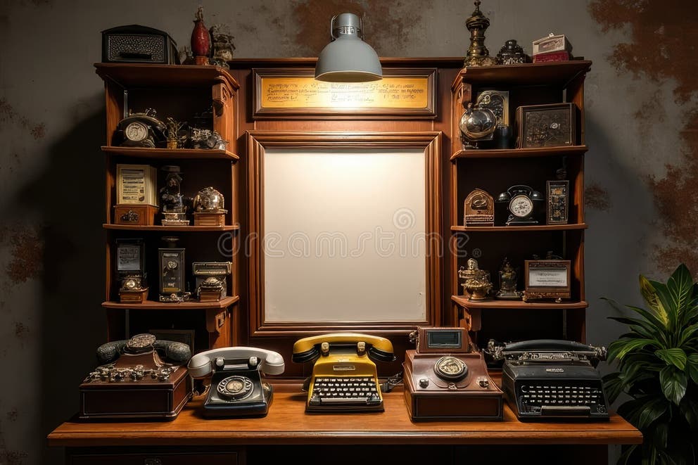 Retro Message Board Layout stock illustration. Illustration of ...