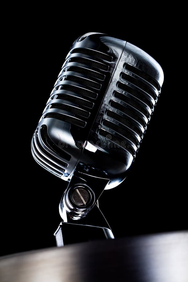 Vintage Microphone editorial stock image. Image of objects - 5526634