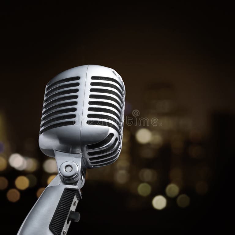 Retro Mic editorial stock image. Image of highlight, instrument - 19439204