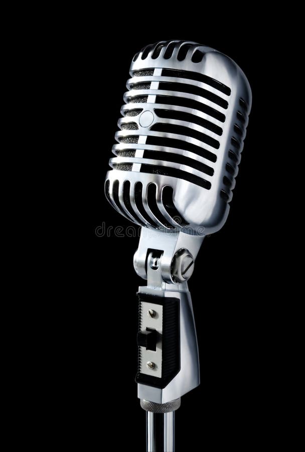 Retro Mic editorial stock photo. Image of audio, party - 854628
