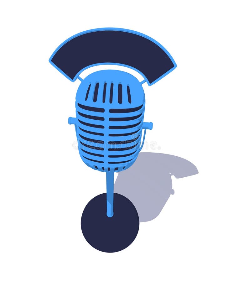 Retro microphone n stock vector. Illustration of show - 9512515