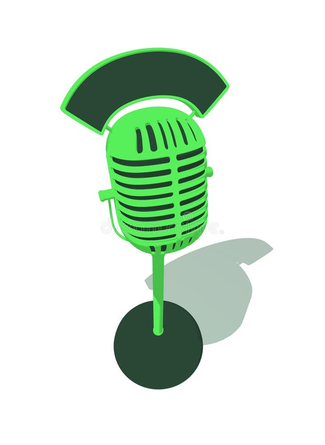 Retro microphone poster stock vector. Illustration of radio - 9707260