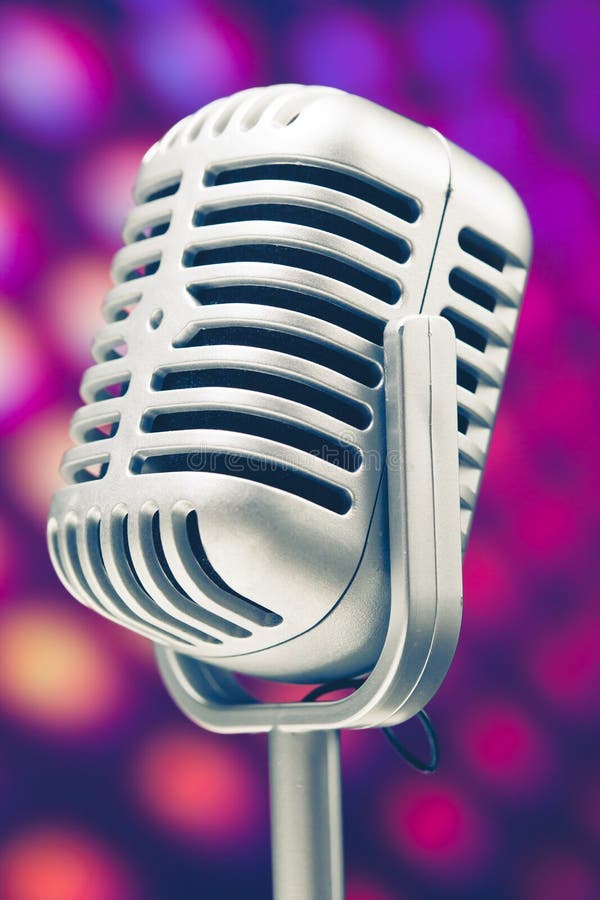 Retro microphone stock image. Image of fashioned, classic - 26233737