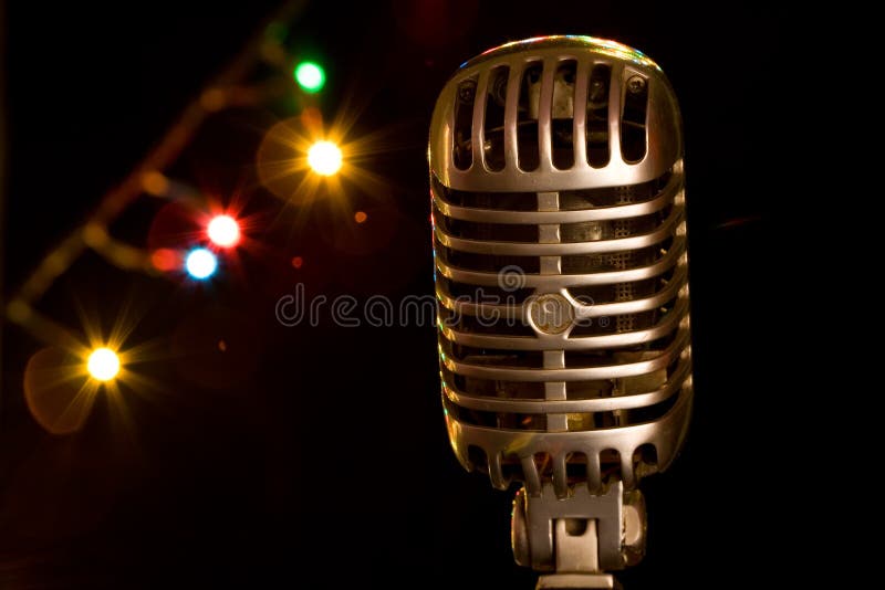 Vintage Microphone editorial stock image. Image of objects - 5526634