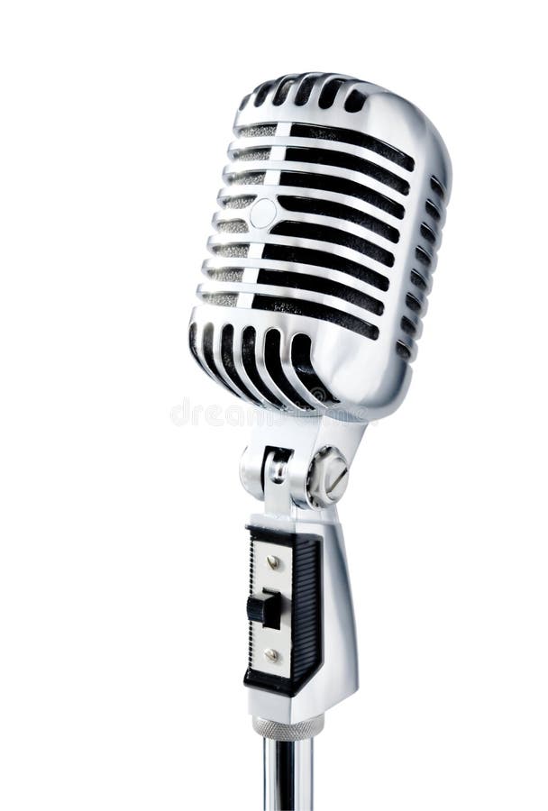 Retro Microphone editorial stock photo. Image of event - 1038243