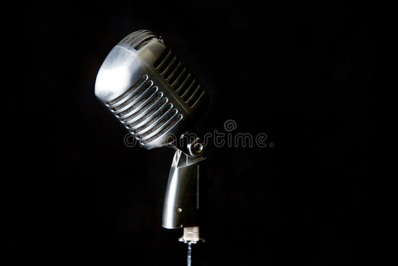 Retro microphone stock image. Image of classic, fashioned - 9932001