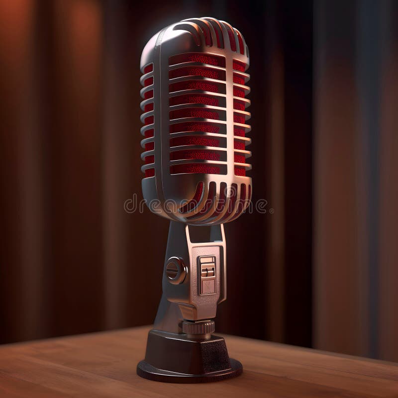 Microphone Sculpture Stock Illustrations – 160 Microphone Sculpture ...