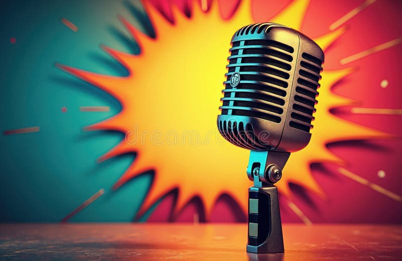 Microphone Illustration Art Stock Illustrations – 47,592 Microphone ...