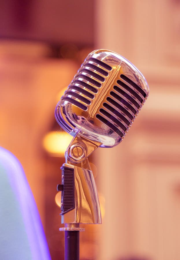 Silver-colored Microphone Picture. Image: 109908833