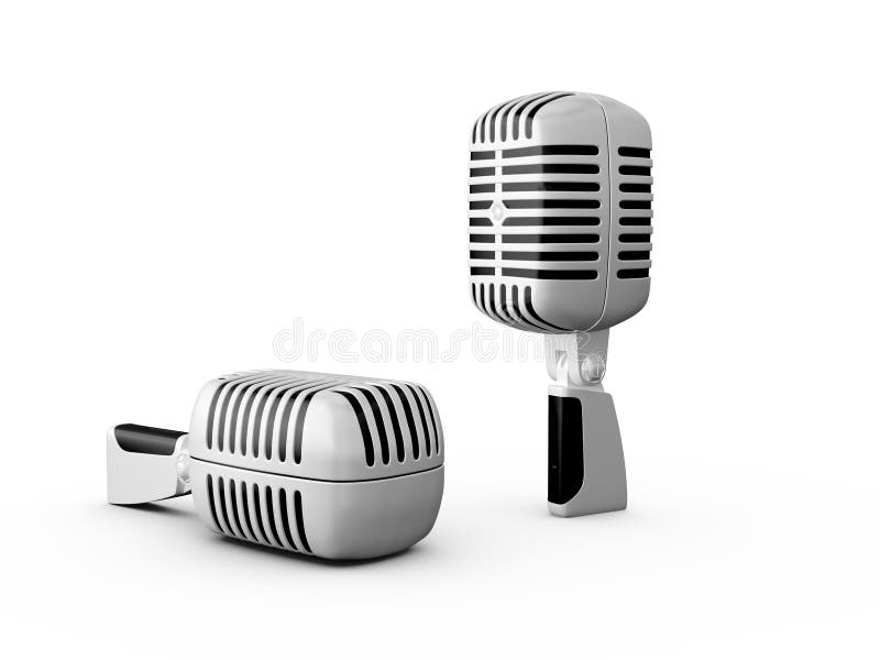 Two Open Mic Microphones