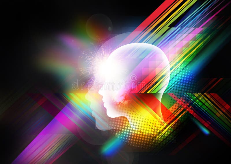 Retro Mind Background stock illustration. Illustration of colour - 13245800