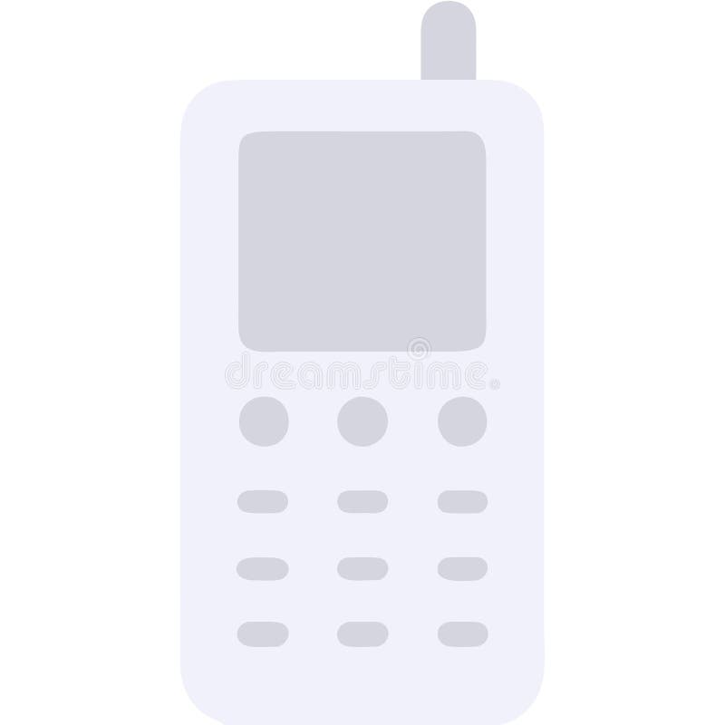 Retro Mobile Phone Simple Vector for Vintage Tech Design Projects Stock ...