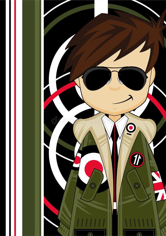 Retro Mod Boy stock vector. Illustration of shades, target - 88677813