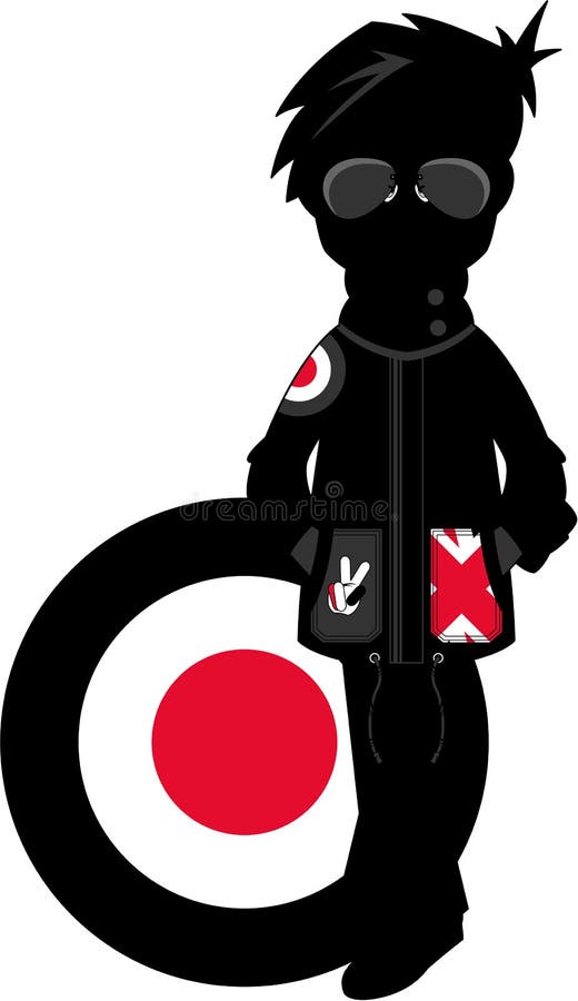 Retro Mod Boy stock vector. Illustration of subculture - 88682573