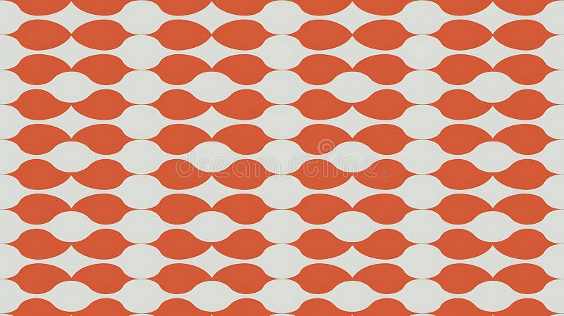 Retro Mod Pattern in Orange and White for a Trendy, Modern Design Stock ...