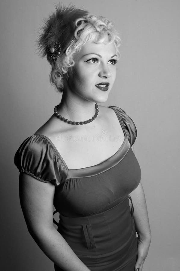 Retro model stock photo. Image of glamour, copy, fascinating - 21056464