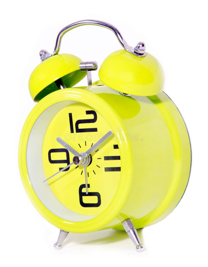 Retro Modern Round Green Clock Stock Photo - Image of green, modern ...