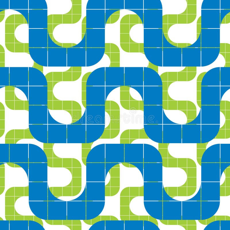 Retro Mosaic Seamless Pattern, Vector Background. Stock Vector ...