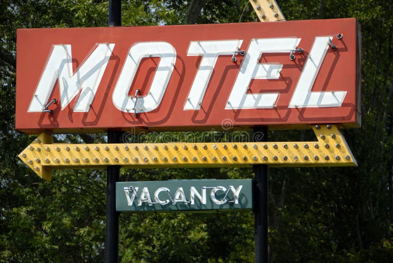 Retro Motel Sign stock image. Image of tourism, sign, overnight - 3087813