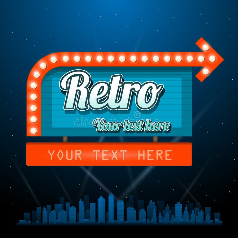 Retro Motel Sign Stock Illustrations – 5,981 Retro Motel Sign Stock ...