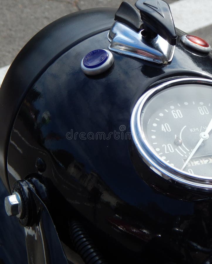 Retro Motorcycle and Bike Antique Parts Stock Image - Image of steel ...