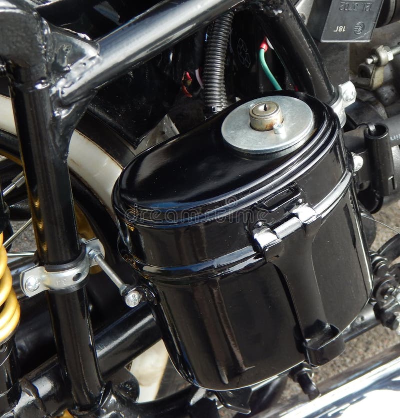 Retro Motorcycle and Bike Antique Parts Stock Photo - Image of road ...