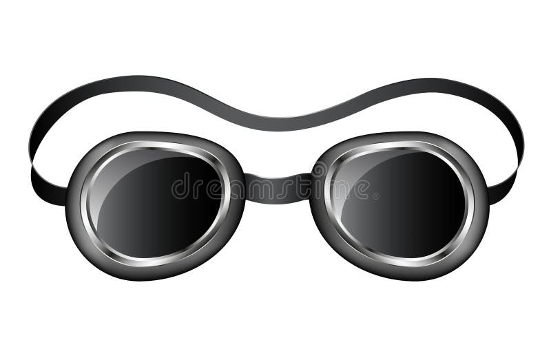 Retro Aviator Pilot Helmet with Goggles. Stock Vector - Illustration of ...