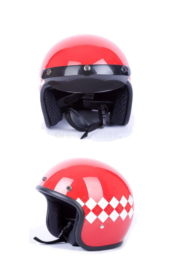 Retro motorhelmen stock afbeelding. Image of motorfiets - 14504105