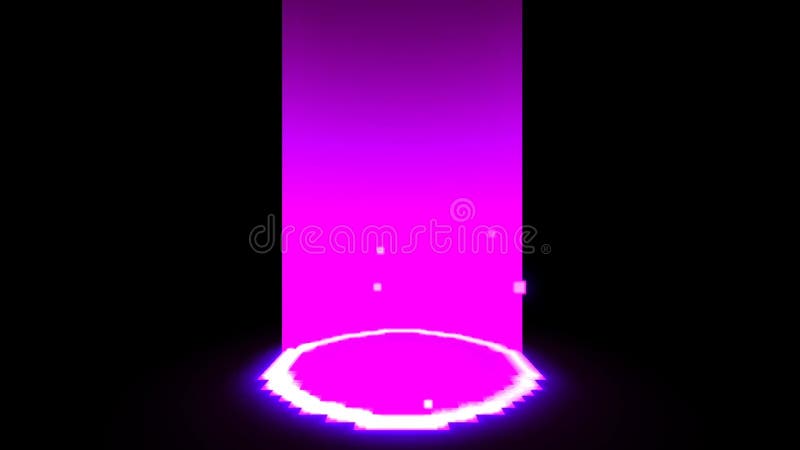Retro Multi Color Eight Bit Alien Teleporter Stock Footage - Video of ...