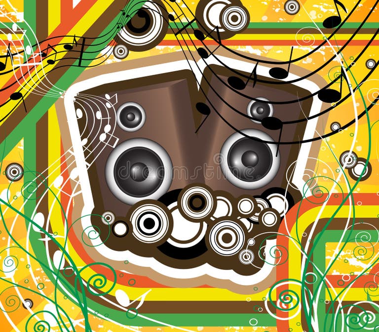 Retro Music Sunburst Background Stock Illustrations – 520 Retro Music ...