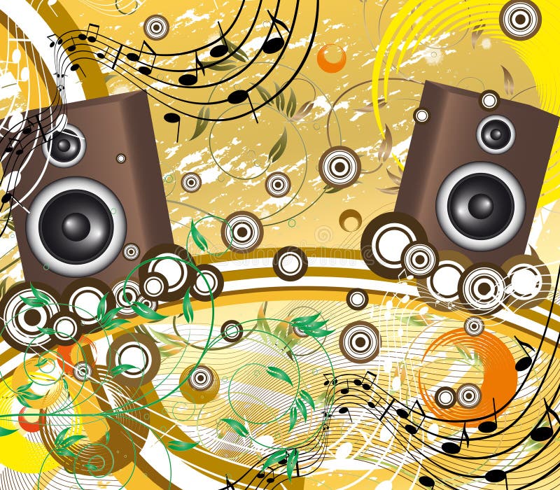 Retro music stock vector. Illustration of party, color - 6273920