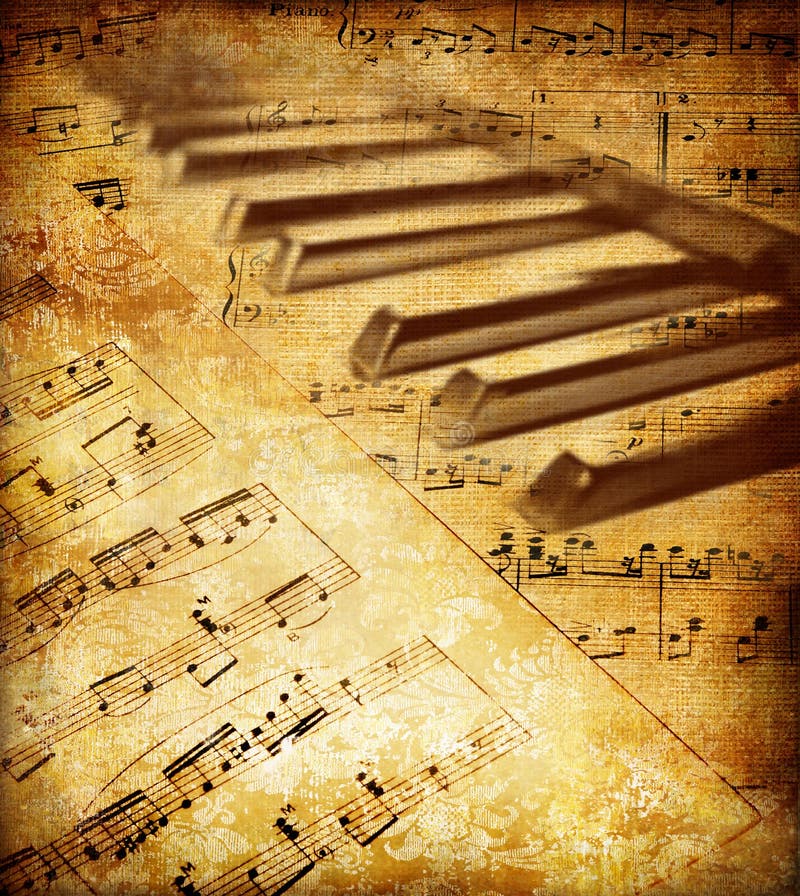Fondo musical retro imagen de archivo. Imagen de clavo - 7527685