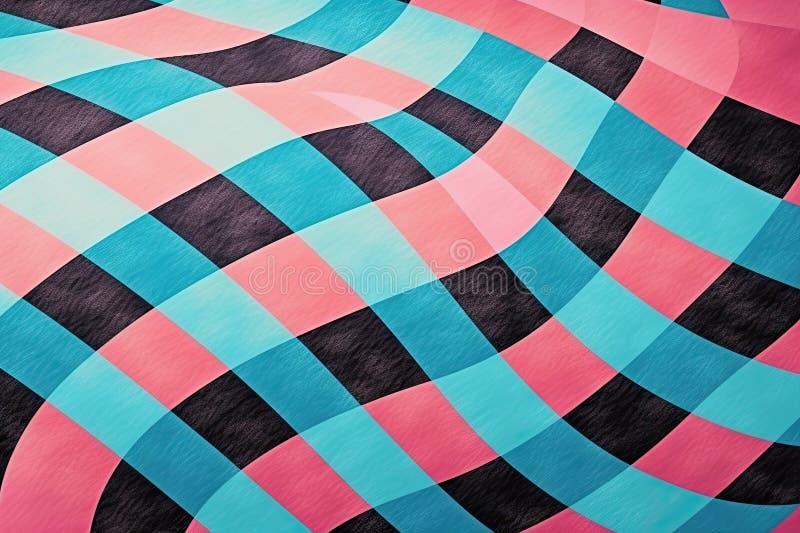 Retro Muted Colors Abstract Checkerboard Pattern Grainy Texture ...