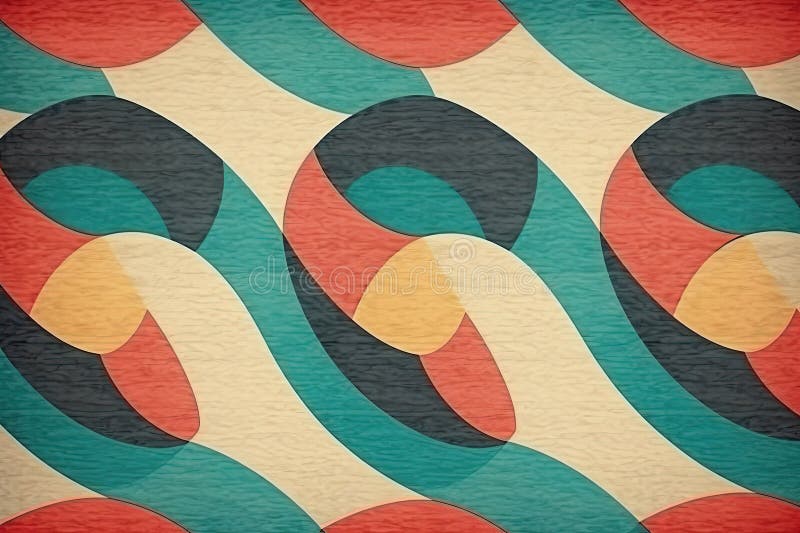 Retro Muted Colors Abstract Checkerboard Pattern Grainy Texture ...