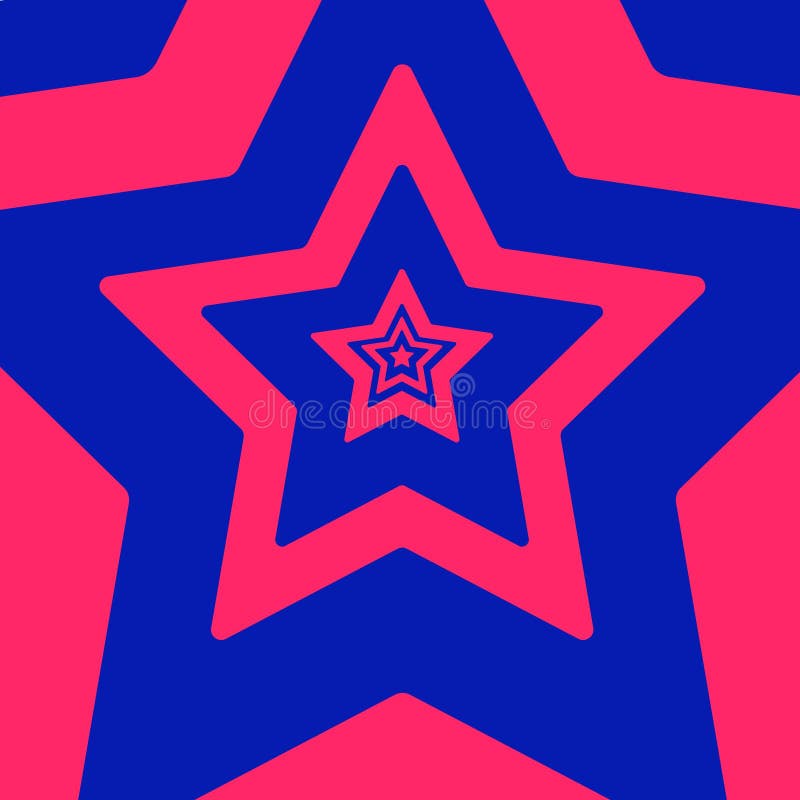 Hypnotic Star Aesthetic Y2K Pattern Stock Illustration - Illustration ...