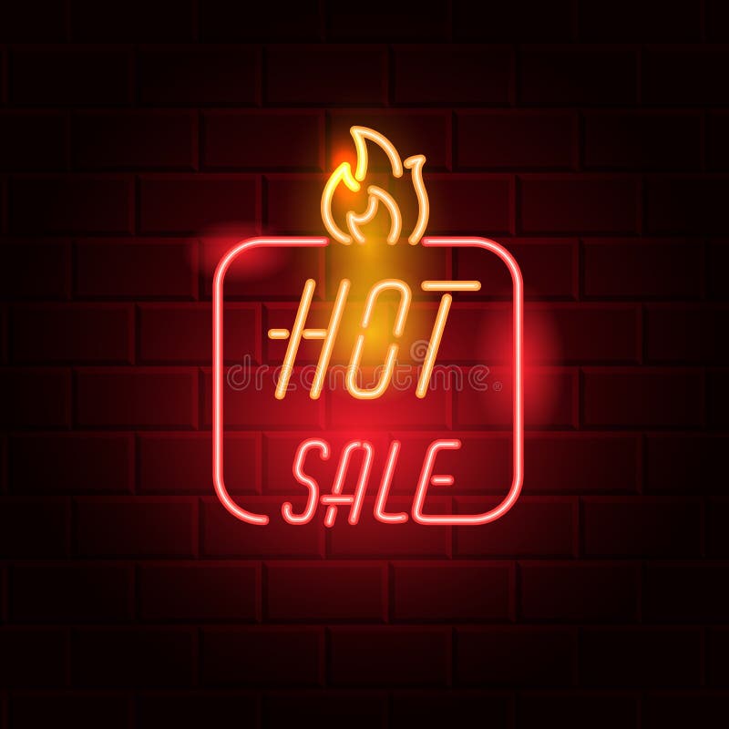 Retro neon sign stock vector. Illustration of brick - 139615416
