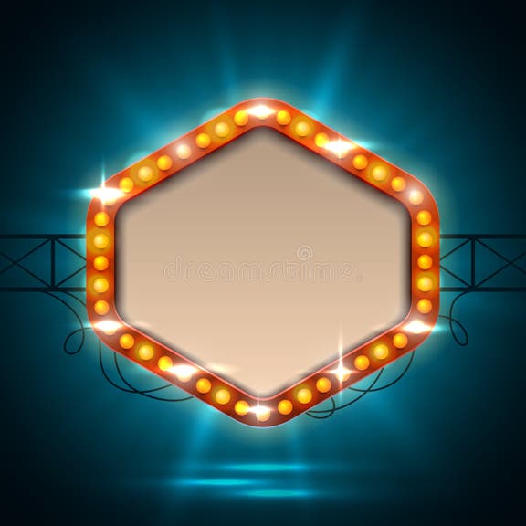 Retro neon sign stock vector. Illustration of background - 284307139