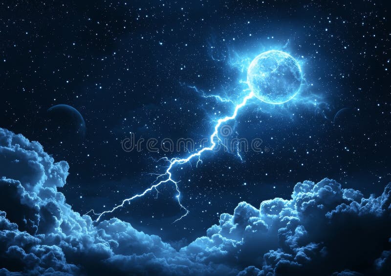 Retro Night Sky Photography: Surreal Starry Clouds Background Stock ...