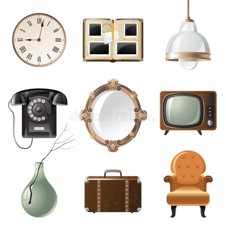 Retro Objects Stock Illustrations – 88,896 Retro Objects Stock ...
