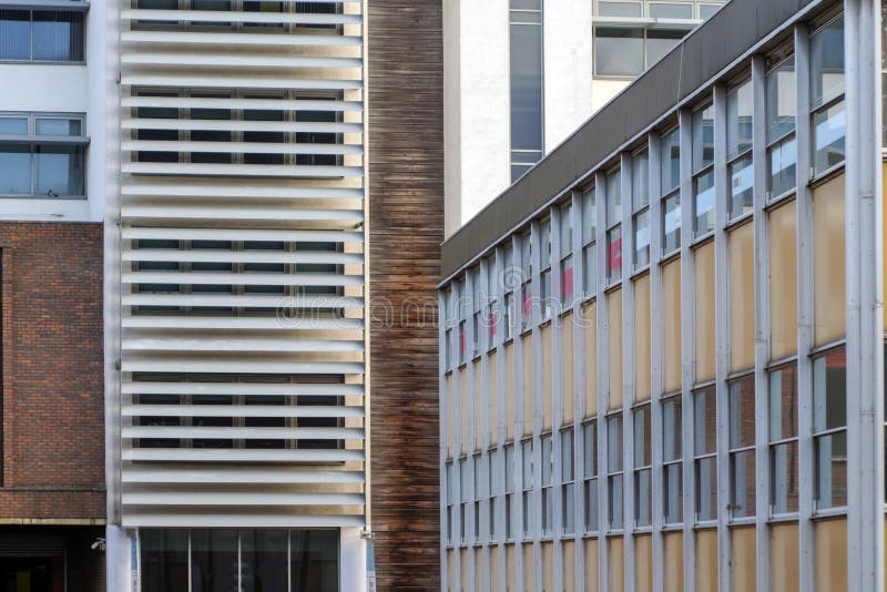 Retro Office Building View in England Uk Stock Image - Image of ...